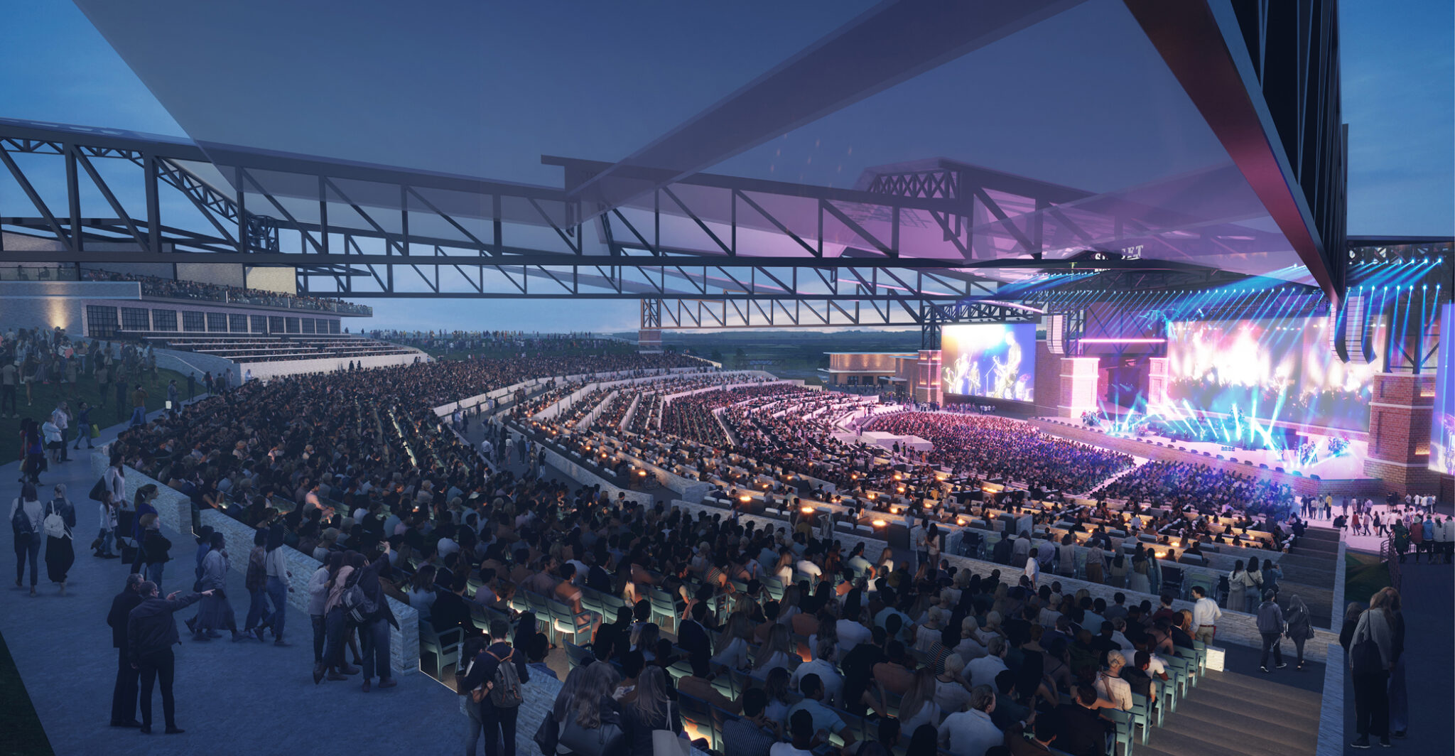 Sunset Amphitheater at Broken Arrow by VENU