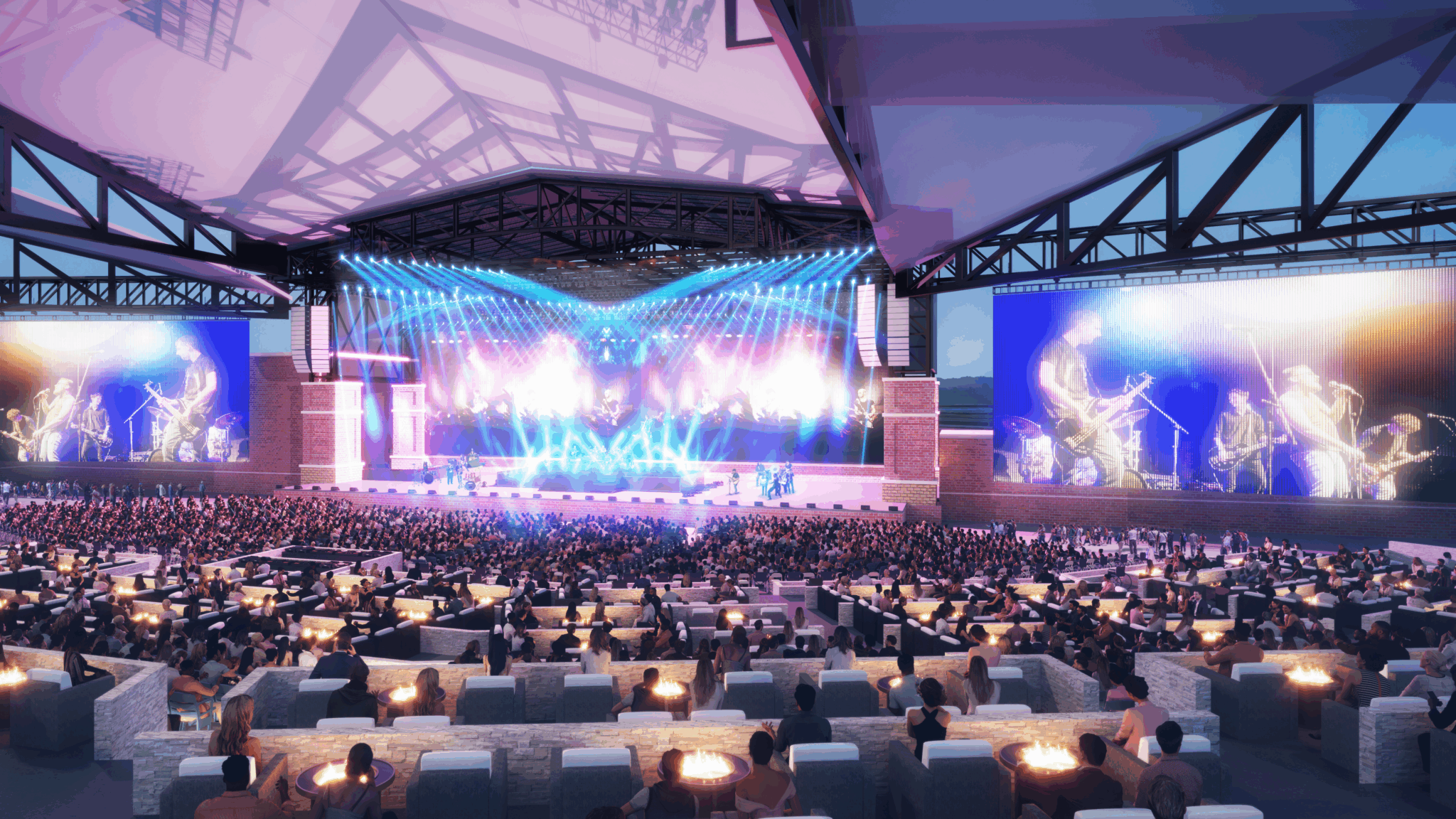 Sunset at El Paso Amphitheater